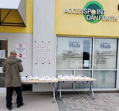 AccessPoint on the Danforth providing hot meals for the community to ...