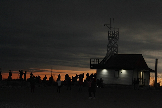 Cloudy conditions for solar eclipse in the Beach, but local swimmers ...