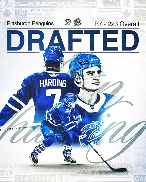 Beacher Finn Harding drafted by the Pittsburgh Penguins in NHL Entry ...