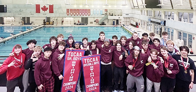 Neil McNeil swim team takes third straight city championship; wins ...